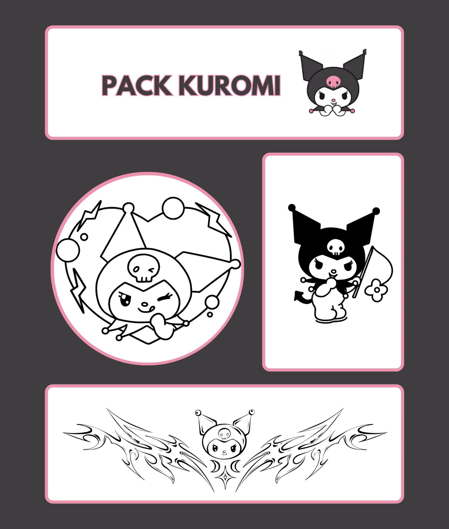 Pack Kuromi – Weeb Ink